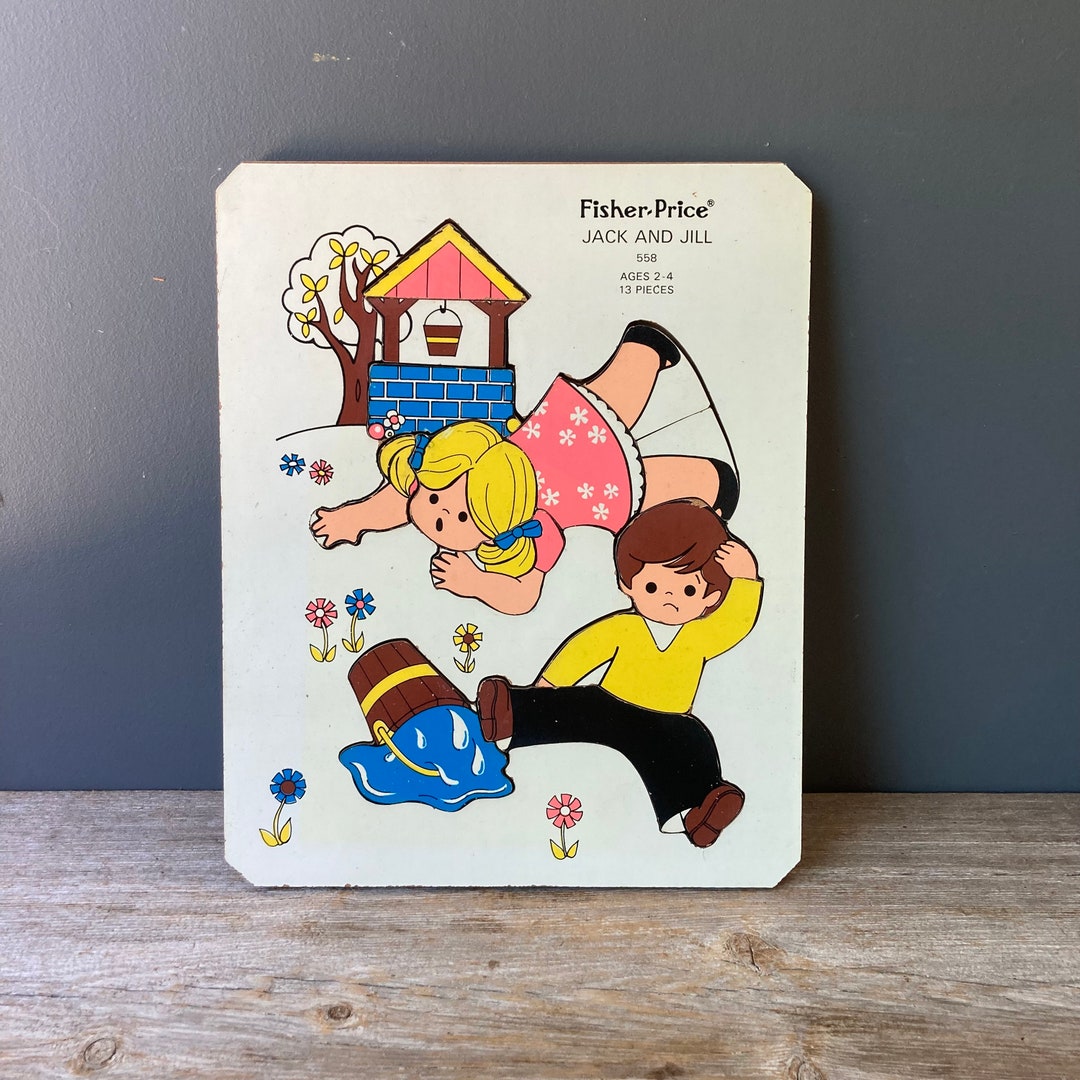 1970s Wooden Puzzle Vintage Jack and Jill Puzzle - Etsy