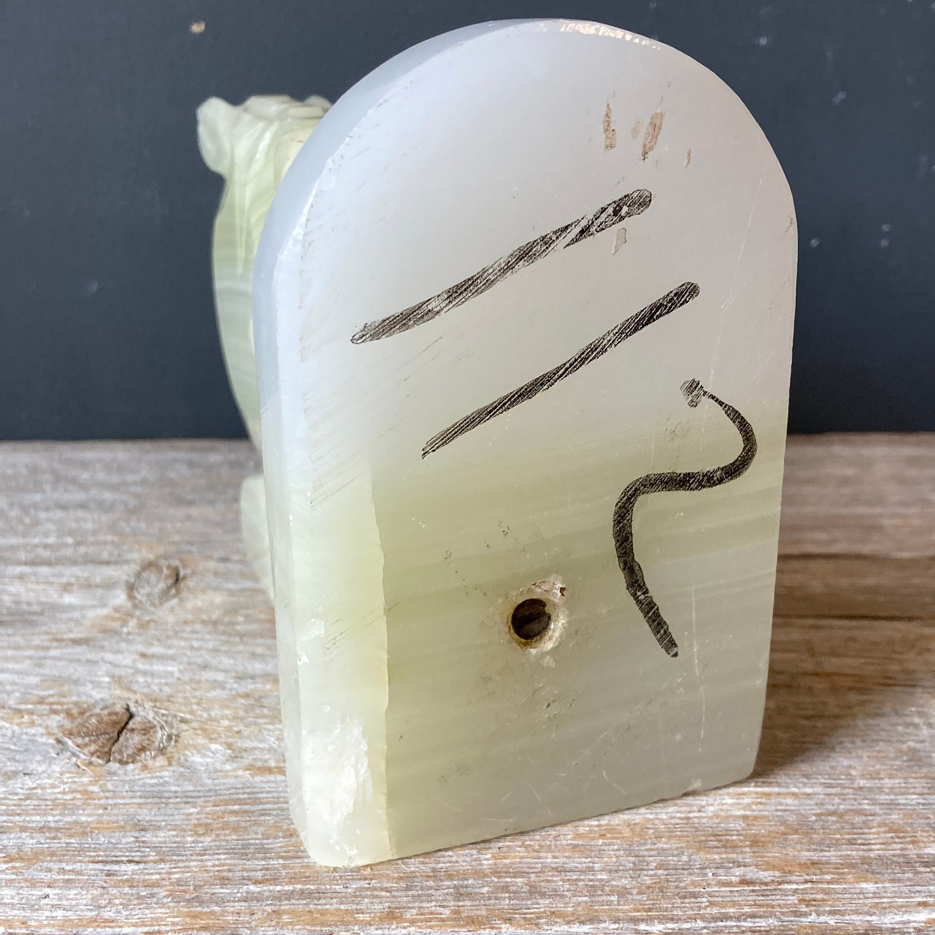 Vintage Natural Stone Bookend - Marble Horse Bookend - Etsy