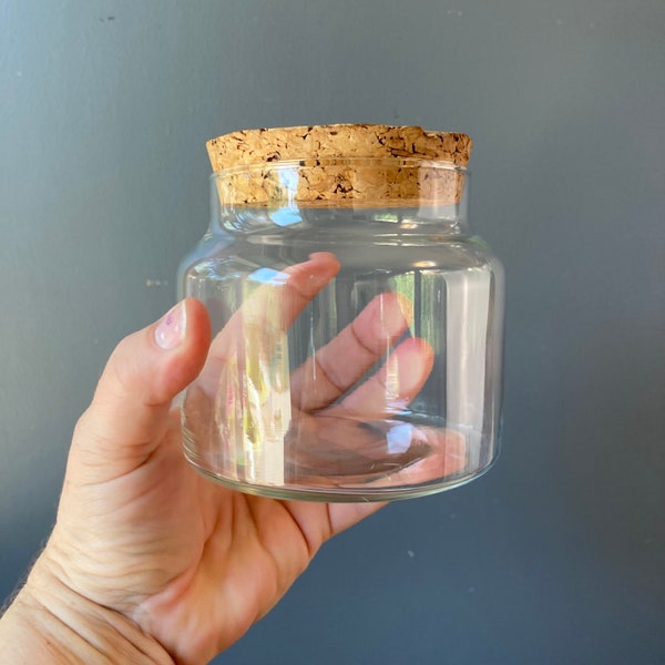 Glass Jar With Cork - Etsy