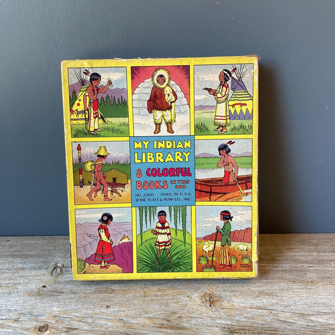 1935 Vintage Boxed Set of Books - My Indian Library - Signed by Chief ...