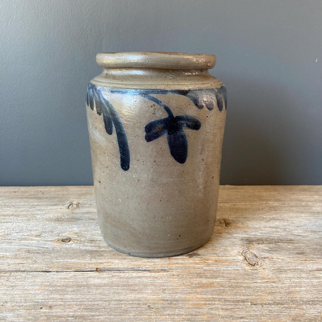 Antique Salt Glazed Stoneware Jar - Etsy