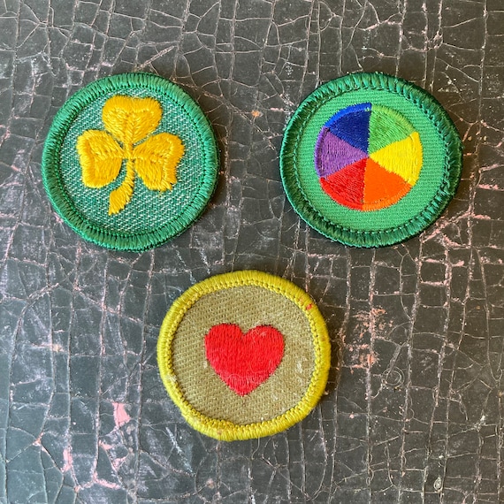 Vintage Girl Scout Badges Singles Etsy