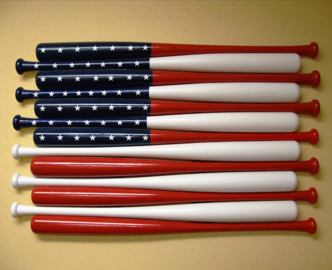 Split Mini Baseball Bats - Perfect for American Flag Wall Art - Etsy