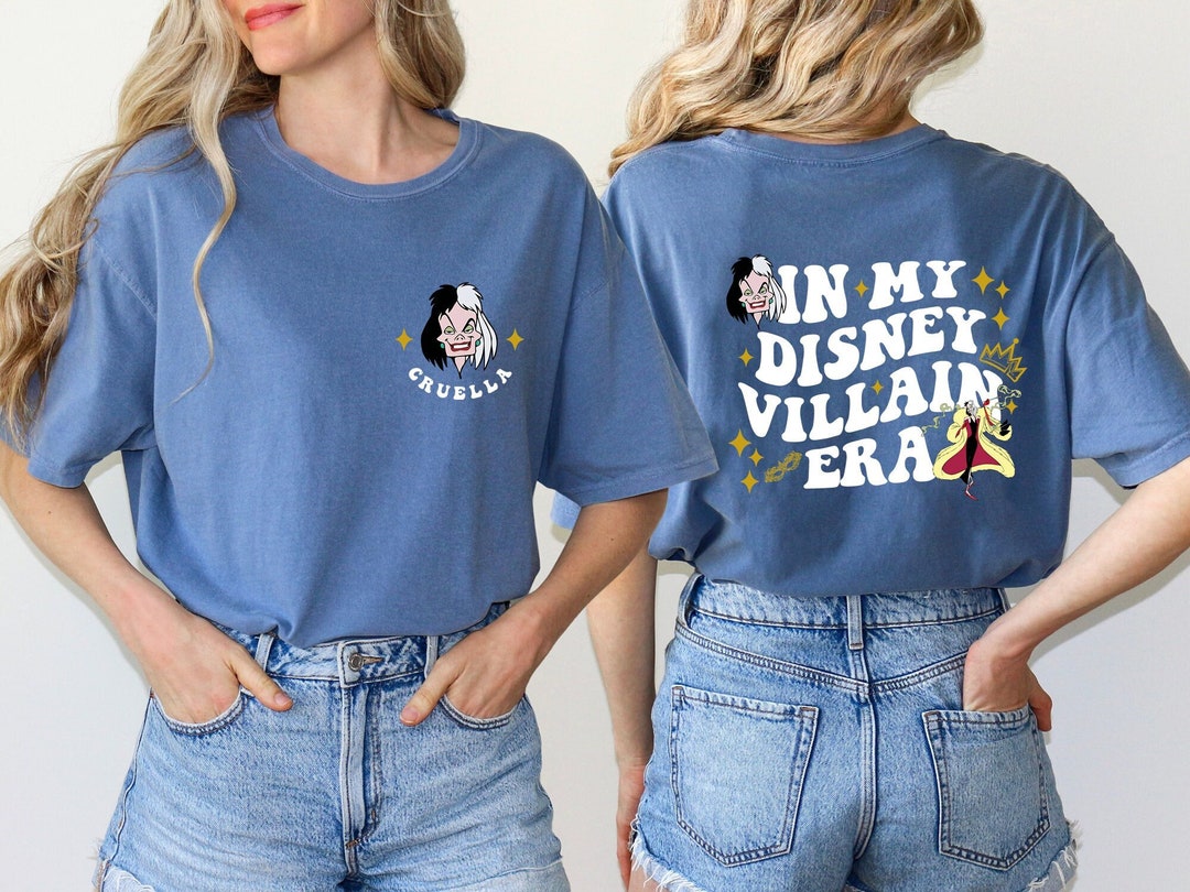 In My Disney Villain Era Shirt, Comfort Colors Disney Villains T-shirt, Disney Villains Matching ...