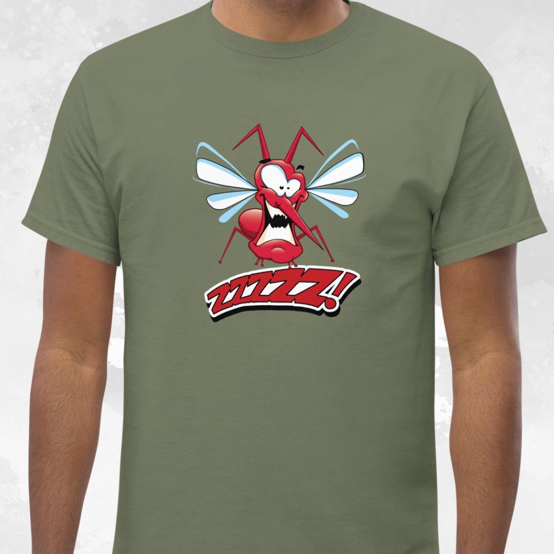 Cartoon Mosquito Character Men T Shirt, Funny Insect Design ...
