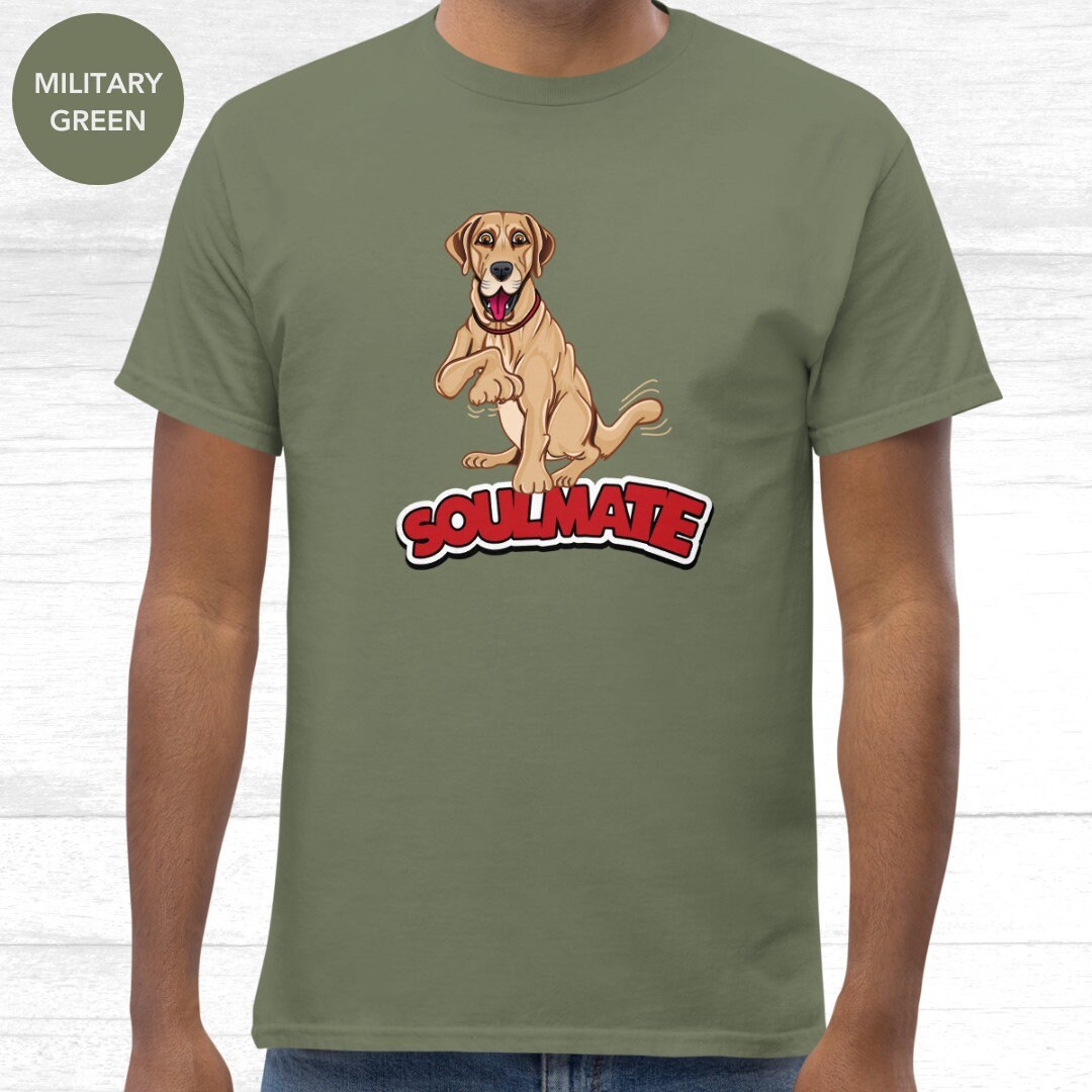 Labrador Soulmate T-shirt, Dog Lover Gift, Funny Pet Tee, Yellow Lab ...