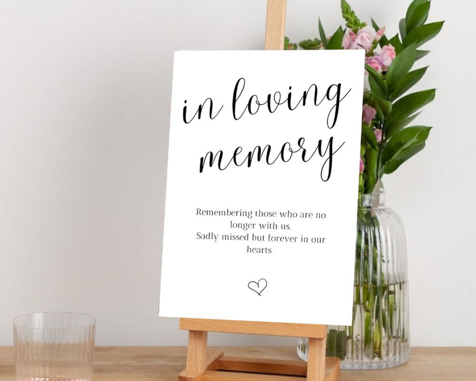 In Loving Memory Sign Wedding Memorial Wedding Sign Template Printable ...