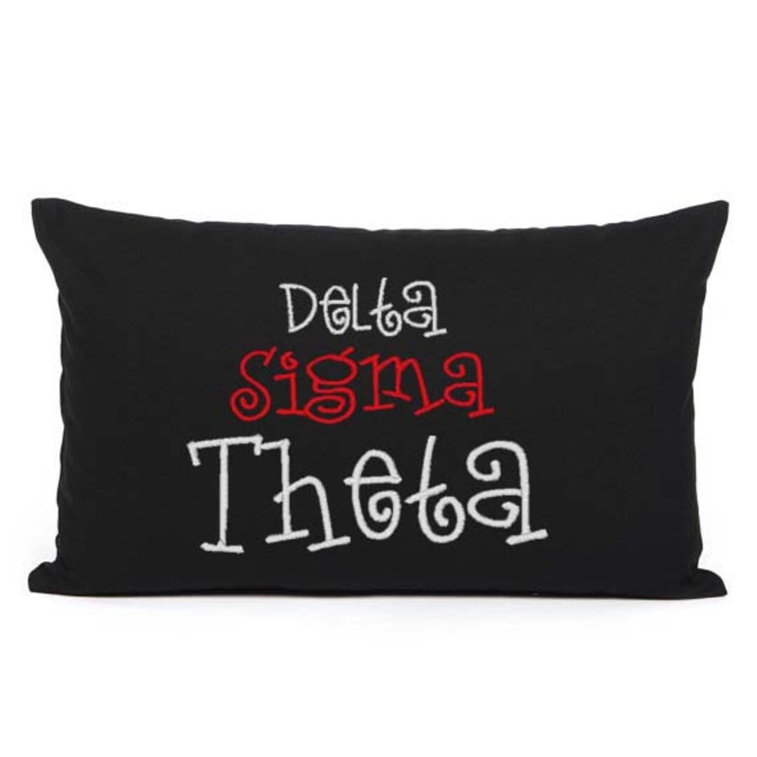 Delta Sigma Theta Sorority Rectangle Pillow Lumbar Pillow - Etsy