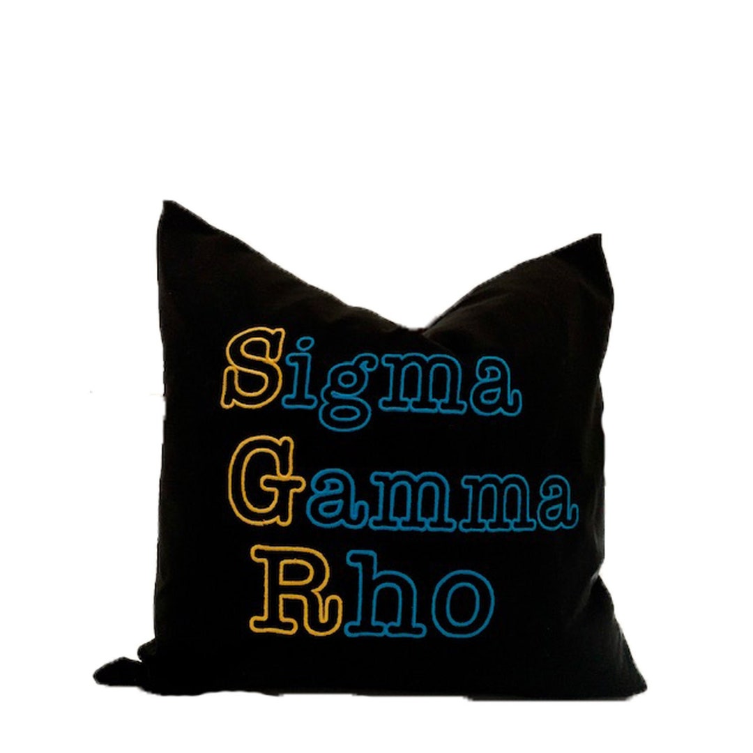 SIGMA GAMMA RHO Sorority Embroidered Square Pillow Lumbar - Etsy