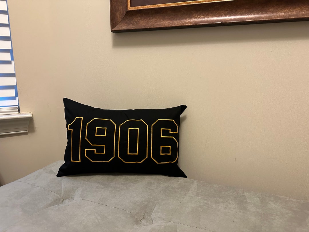 1906 ALPHA PHI ALPHA Rectangle Embroidered Greek Letter Pillow, Lumbar Pillow, Crossing Gift ...