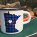 Camping Mug Minnesota Flannel - Enamel Camp Mug Minnesota Flannel Love ...