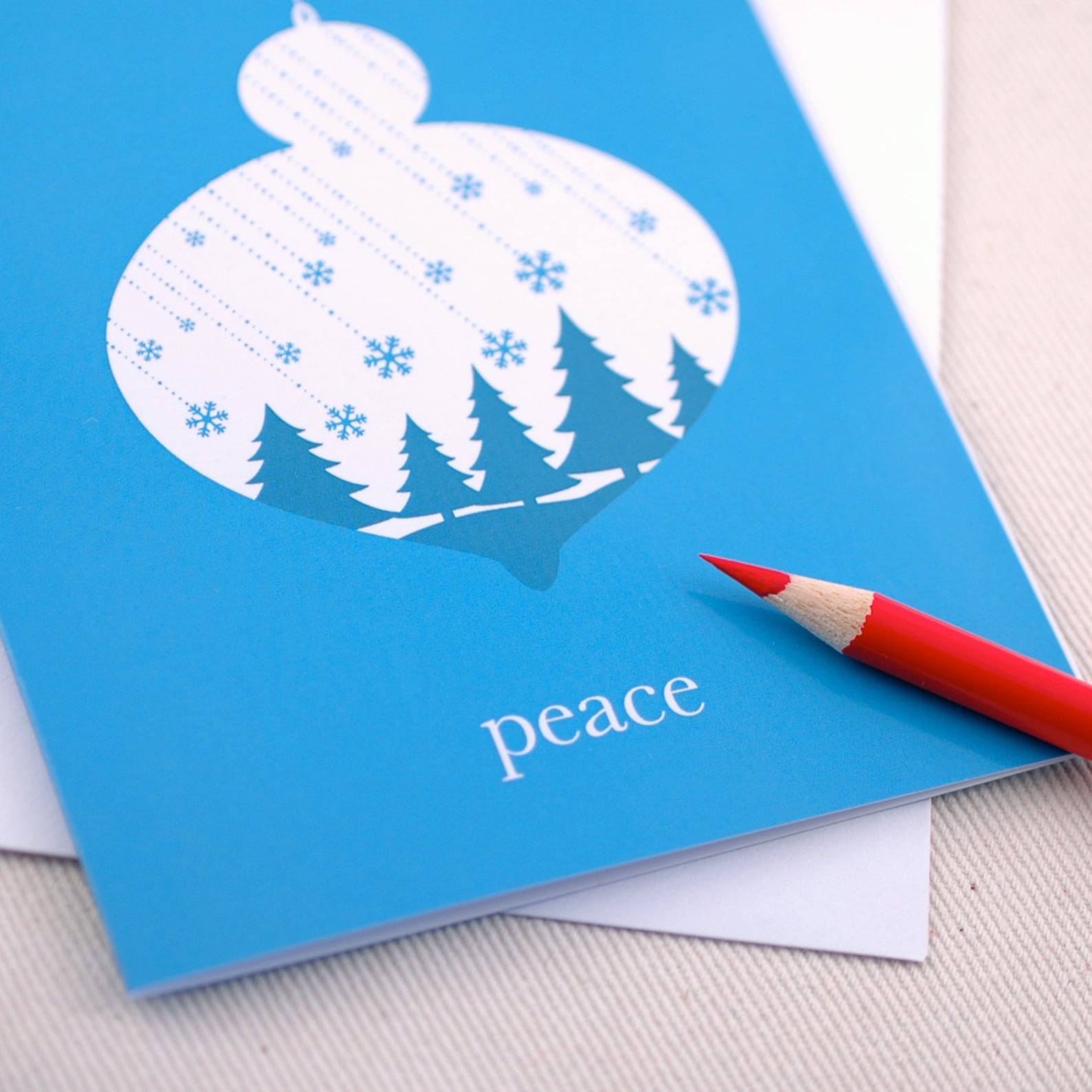 Peace Christmas Card - Etsy