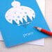 Peace Christmas Card - Etsy