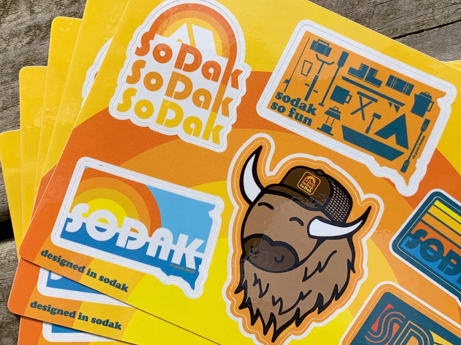 Sodak Sticker Sheet – South Dakota Souvenir Stickers - Etsy