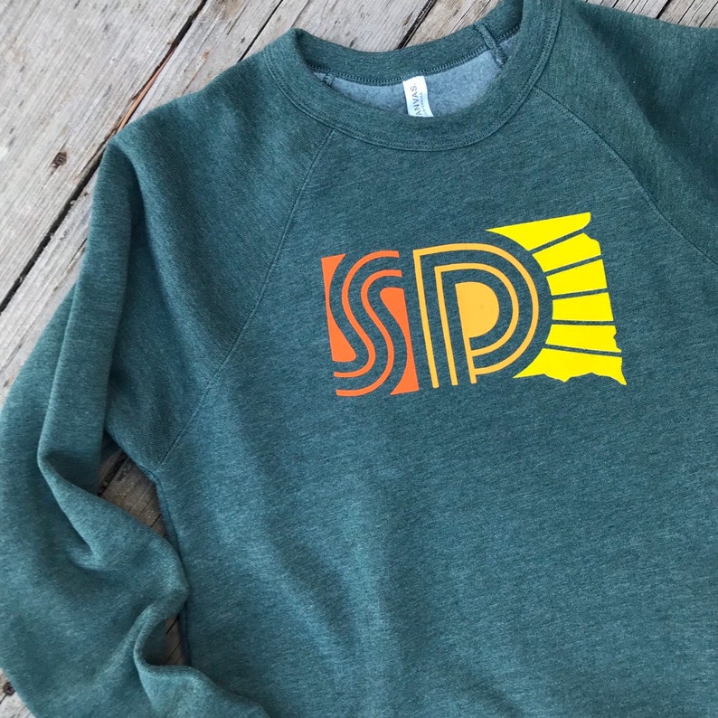 South Dakota SD Sunny Crew Sweatshirt Unisex Mens Womens | Etsy