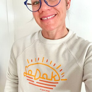 Sodak Neon Sun Crew Sweatshirt by Oh Geez! Design - South Dakota ...