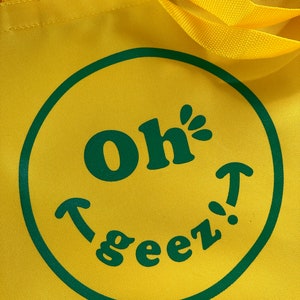 Oh Geez! Design Smiley Tote Bag - Smiley Face Tote - Oh Geez! Smiley ...