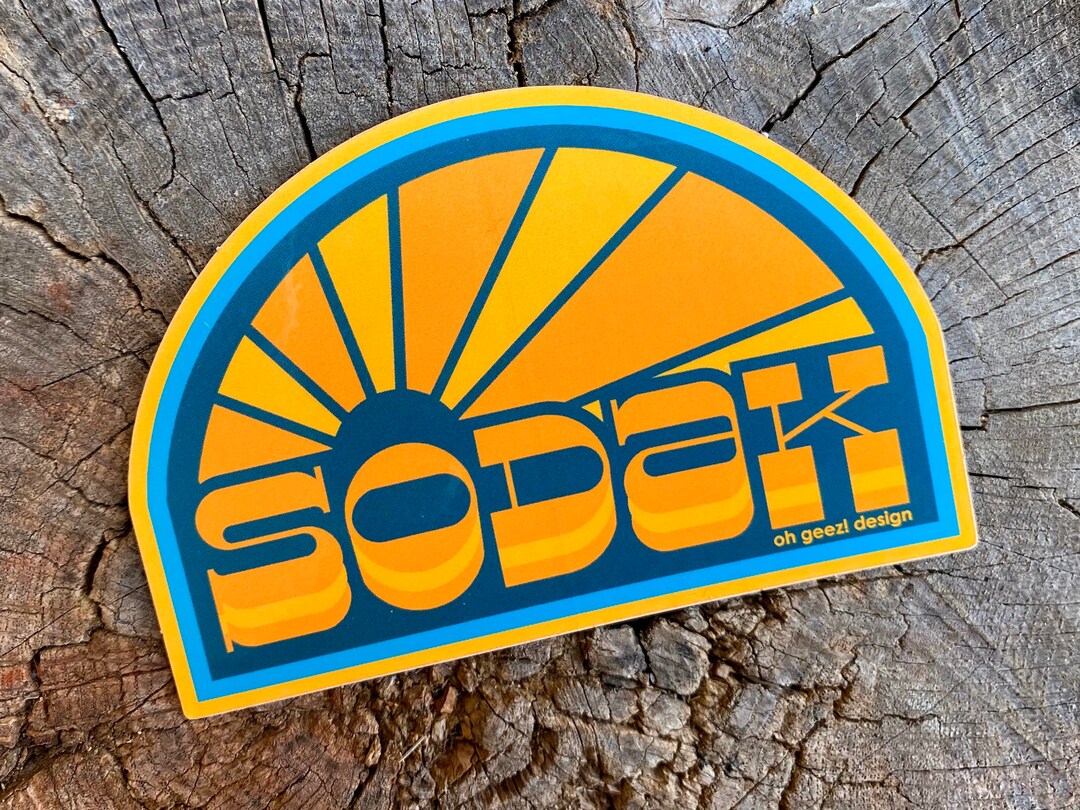 Sodak Sunbeams Sticker – Retro South Dakota Vinyl Decal - Etsy