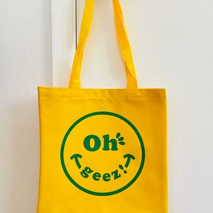 Oh Geez! Design Smiley Tote Bag - Smiley Face Tote - Oh Geez! Smiley ...