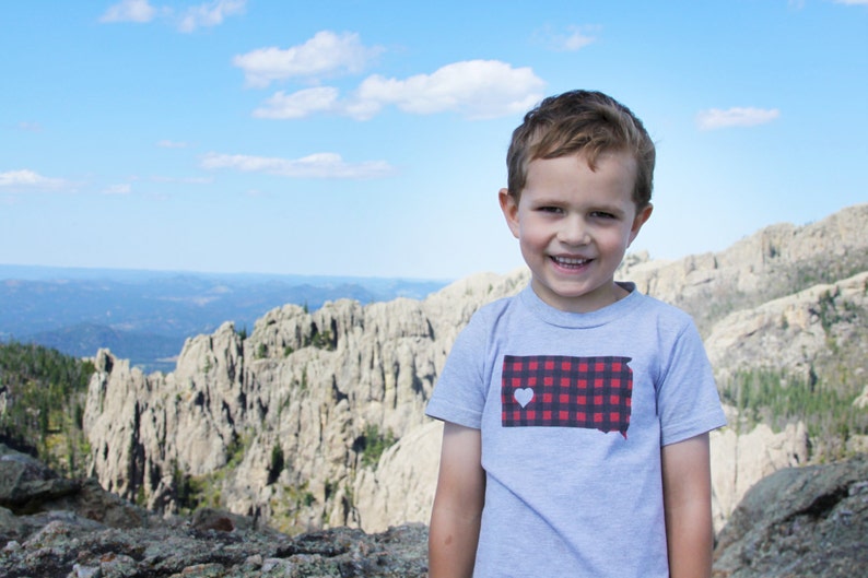 Minnesota Flannel Kids T-shirt Minnesota Love Flannel Tee - Etsy