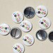 Vinyl Lover Pinback Button Music One Inch Badge by Oh Geez Design - Etsy