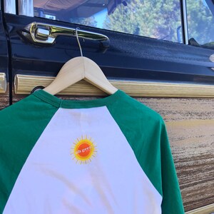 Sodak Raglan Baseball Tee - Unisex South Dakota Green & White Raglan ...