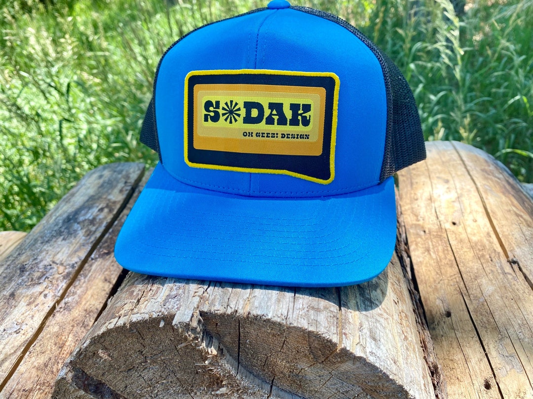Sodak Sunburst Trucker Hat - South Dakota Sodak Retro Sunburst Woven ...