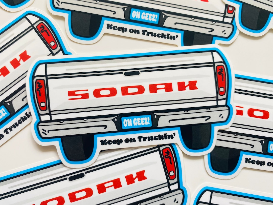 Sodak Truckin' Sticker - South Dakota Keep on Truckin' Sticker - SD-100 ...