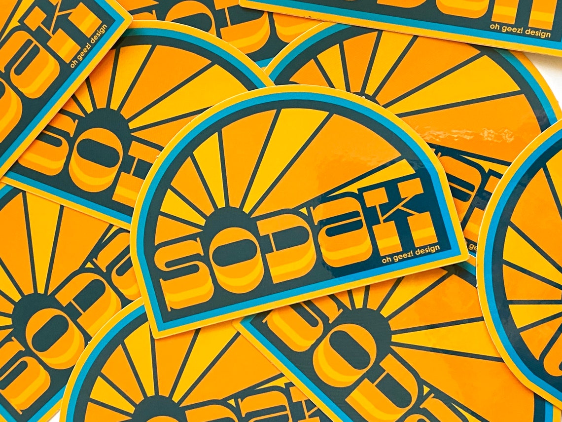 Sodak Sunbeams Sticker – Retro South Dakota Vinyl Decal - Etsy