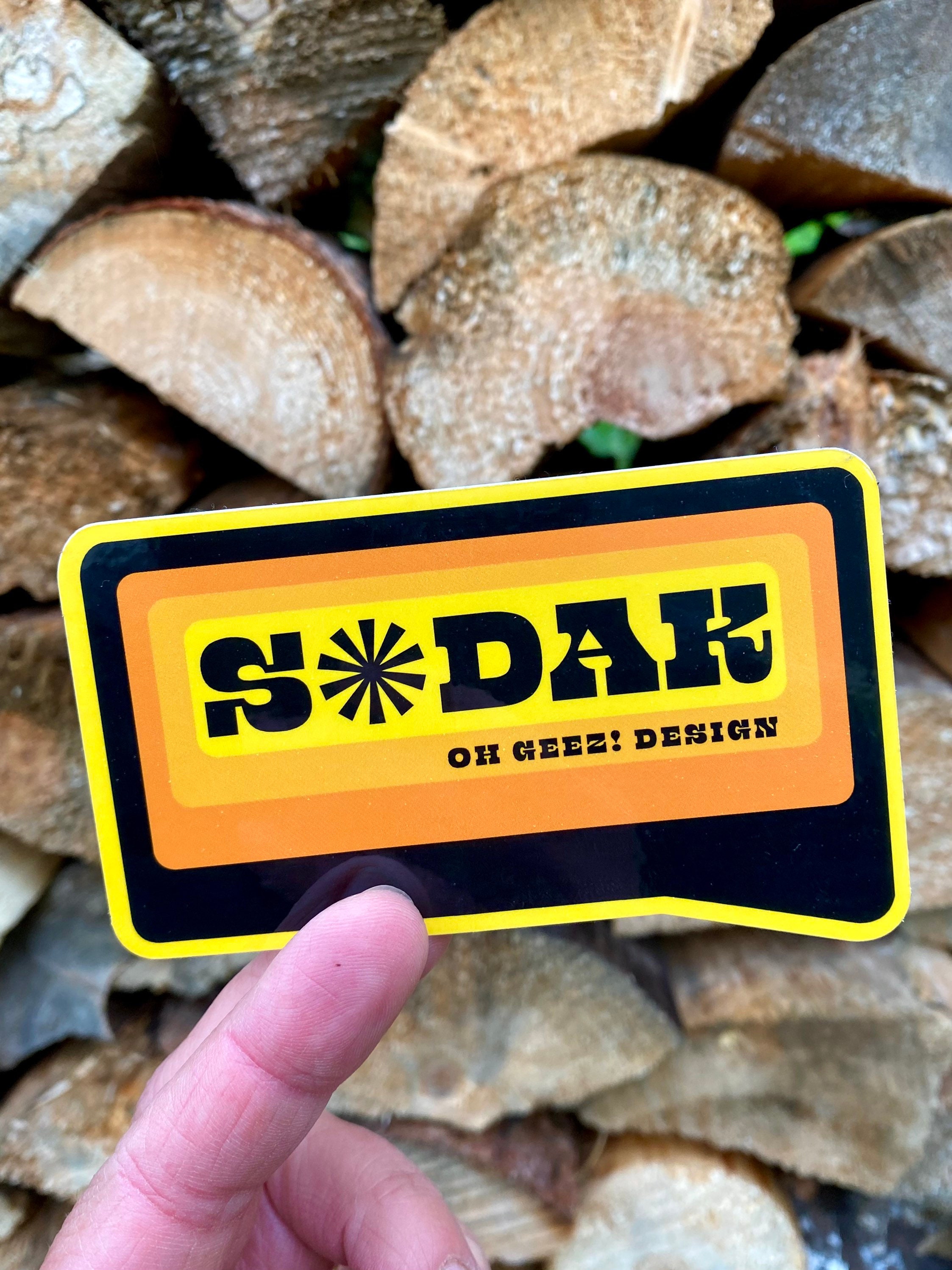 SoDak Sunburst Sticker South Dakota Sunburst Decal by Oh | Etsy