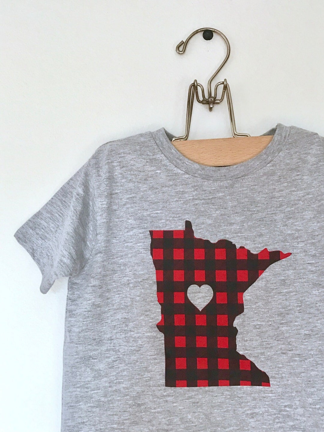 Minnesota Flannel Toddler T-shirt - Screen Printed Minnesota Red ...