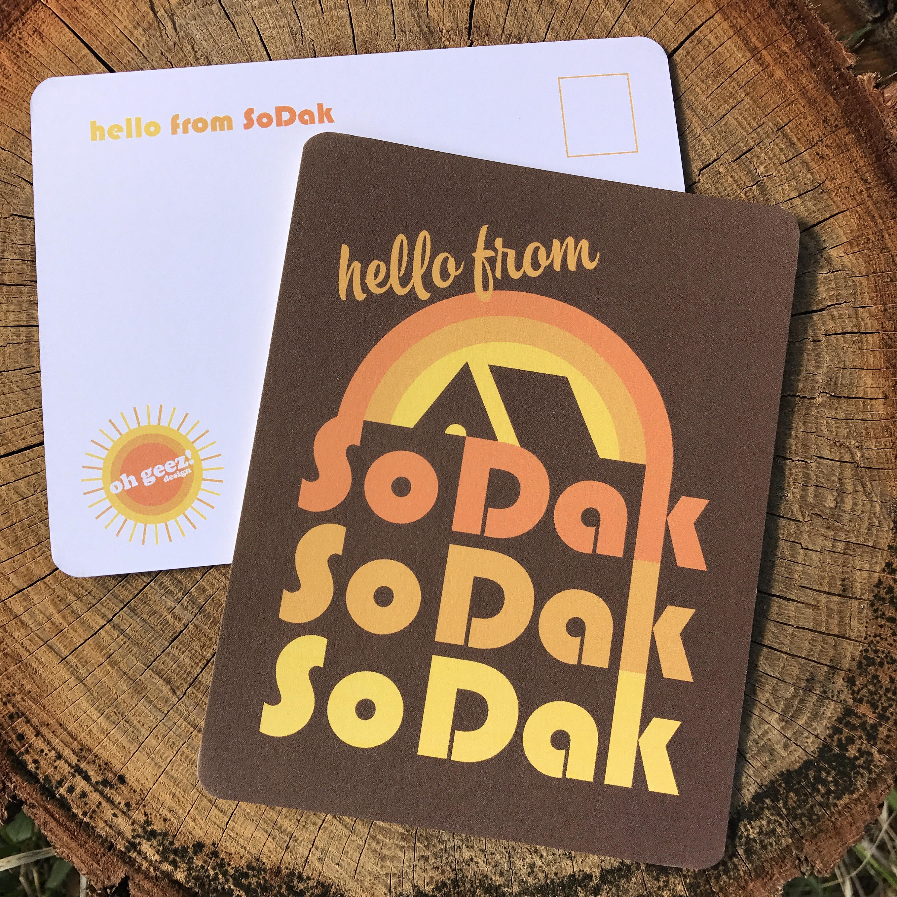 SoDak Retro Postcards South Dakota Postcard Set of Ten | Etsy