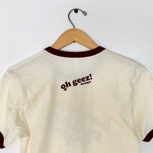 Women's Ringer T-shirt - Here's to Radass Women Retro Maroon Natural ...