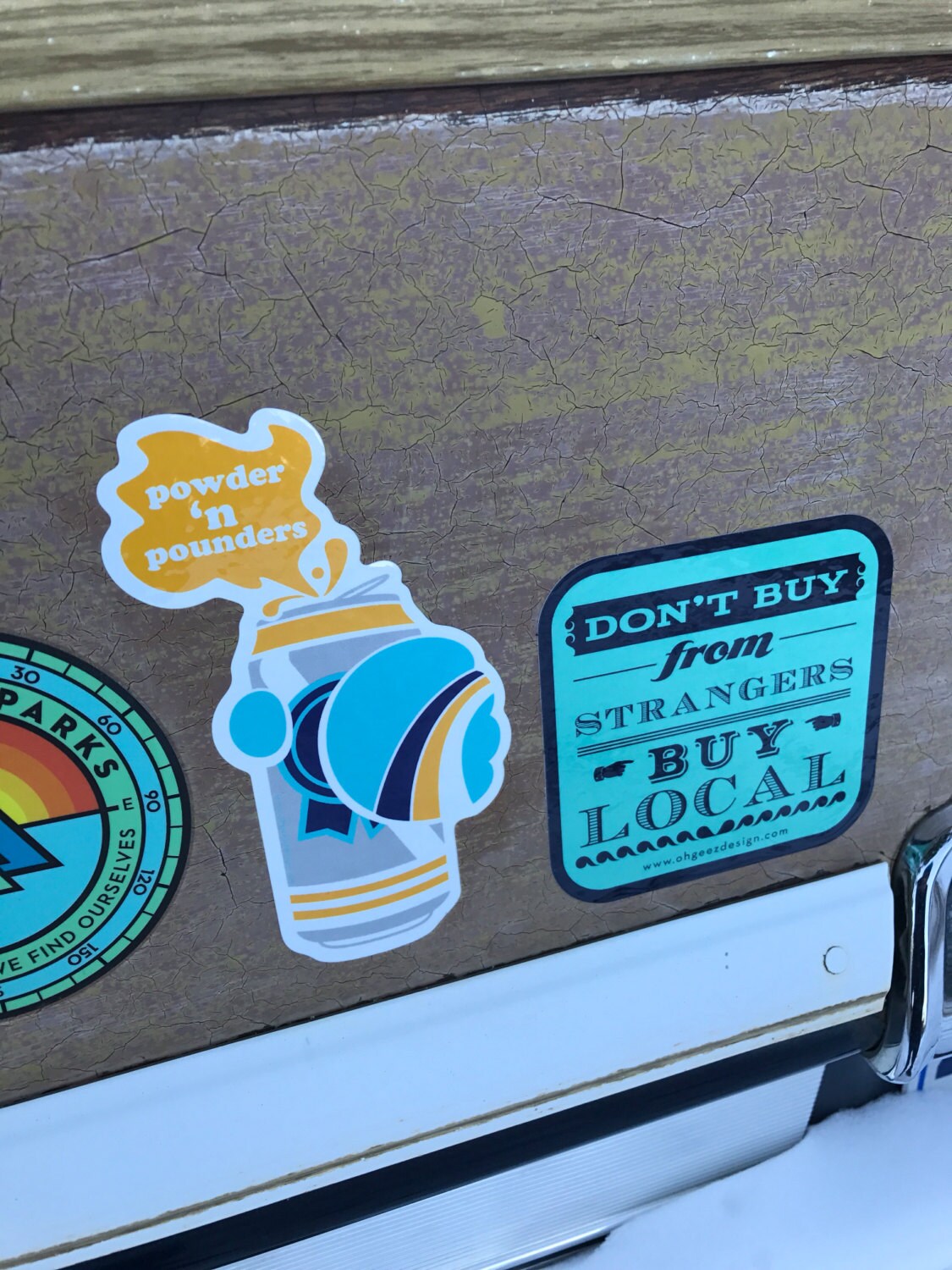 Powder N' Pounders Sticker Retro Sticker Beer Vinyl | Etsy