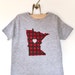 Minnesota Flannel Kids T-shirt - Minnesota Love Flannel Tee- Screen ...