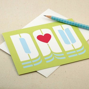 Fathers Day Card - I Love You Dad - Dad Birthday Card by Oh Geez Design ...