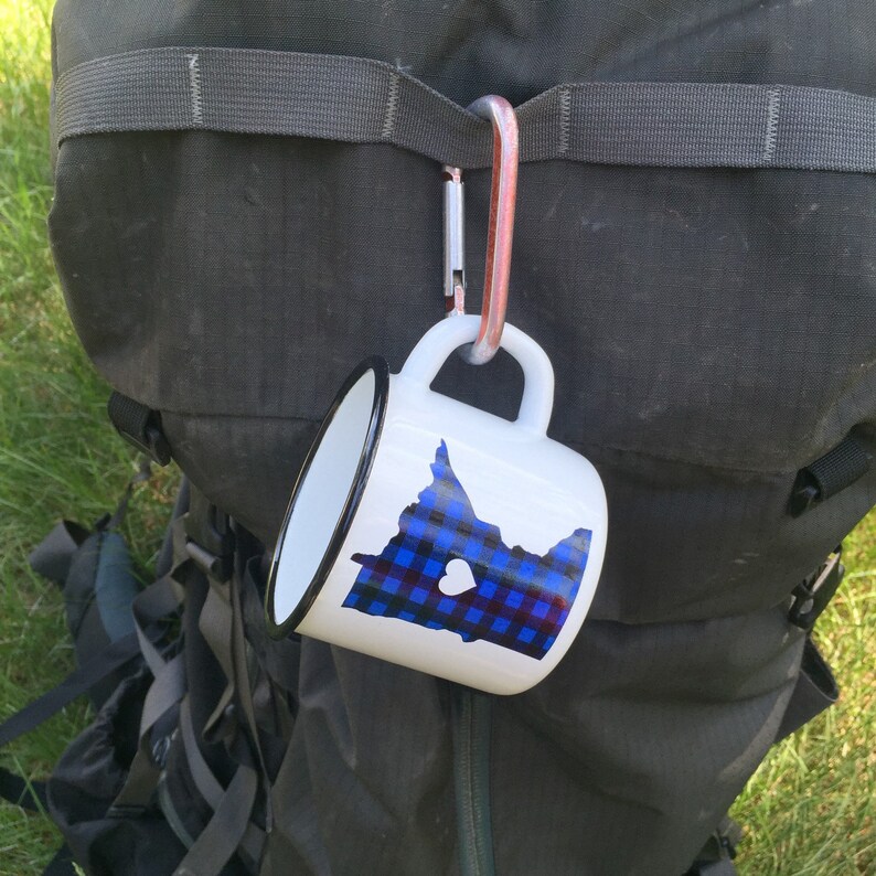 Camping Mug Minnesota Flannel Enamel Camp Mug Minnesota - Etsy