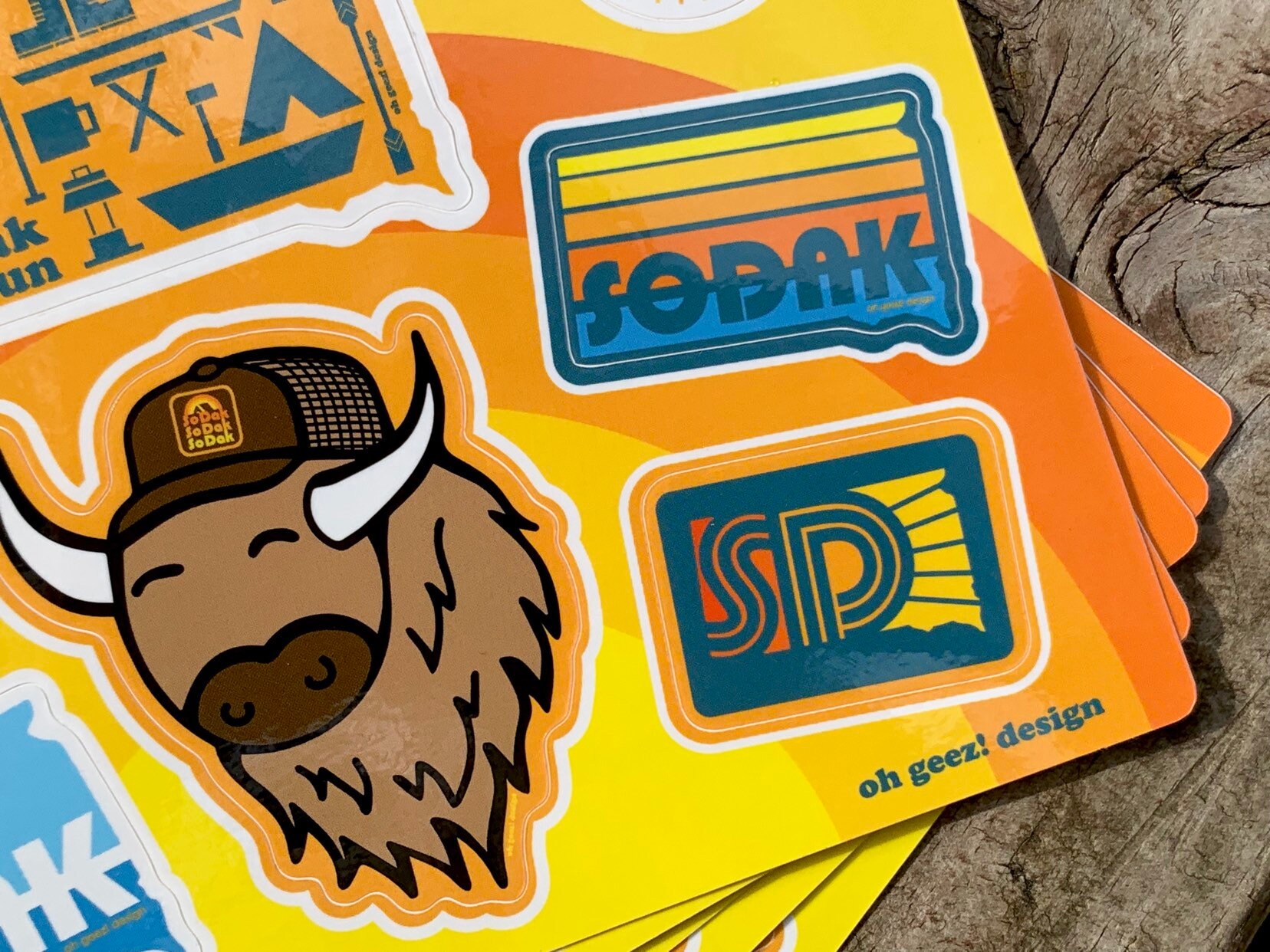 Sodak Sticker Sheet – South Dakota Souvenir Stickers - Etsy