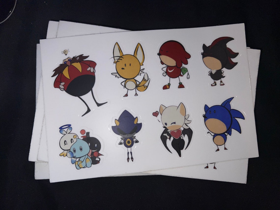 Sonic Doodle Sticker Sheet - Etsy