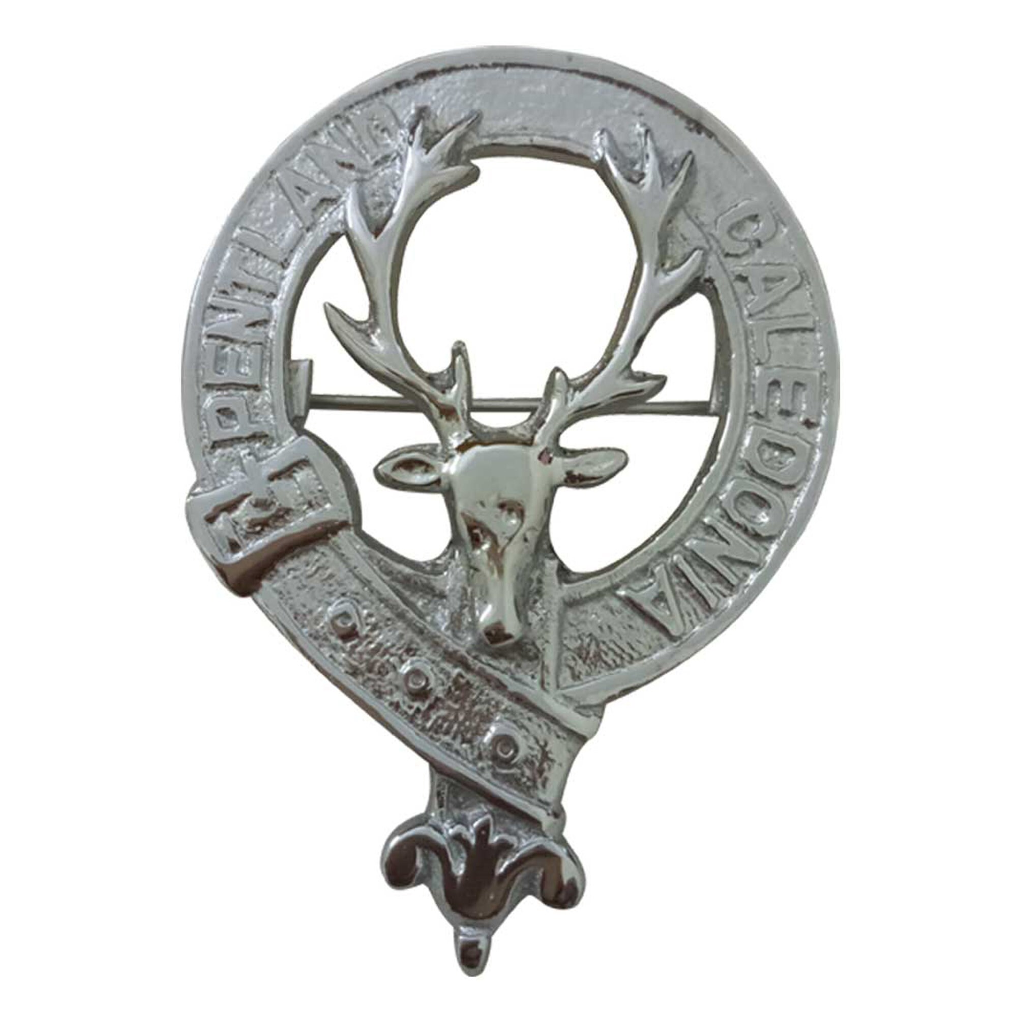 Glengarry Cap Badge Chrome Finish - Balmoral Hat Badges Metal ...