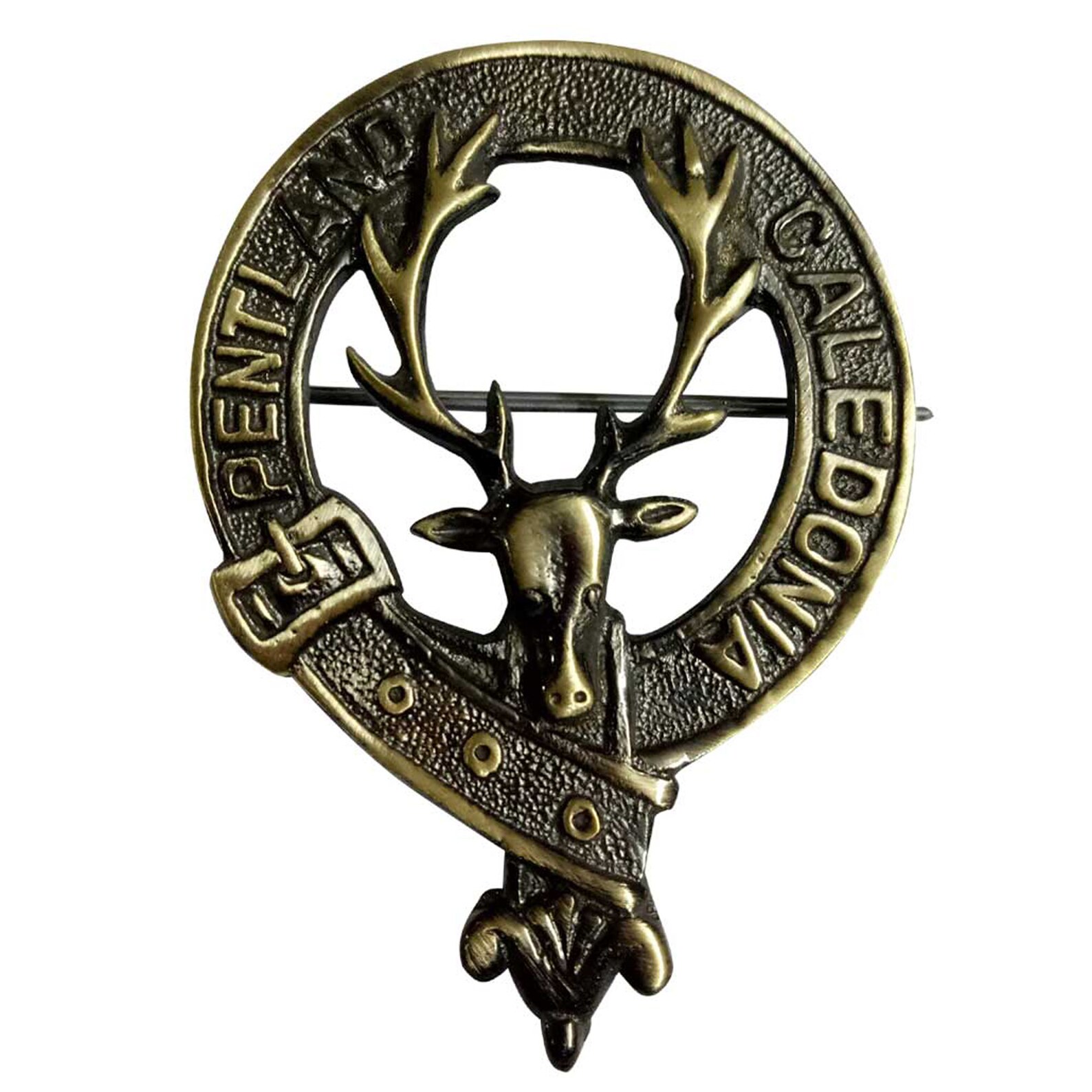 Glengarry Cap Badge Chrome Finish - Balmoral Hat Badges Metal ...