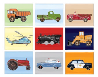 Transportation art | Etsy