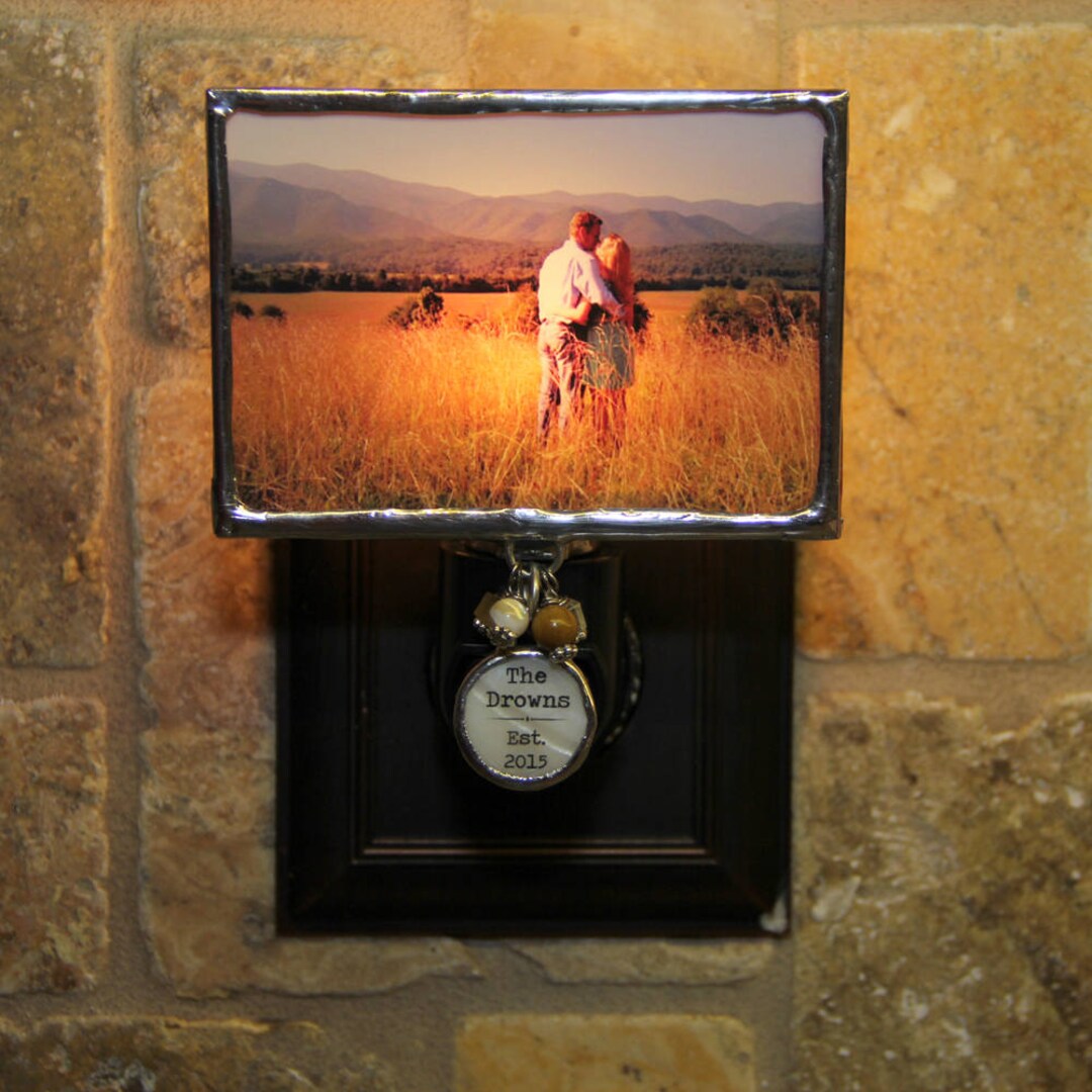 Custom Photo Night Light With Personalized Charm - Etsy