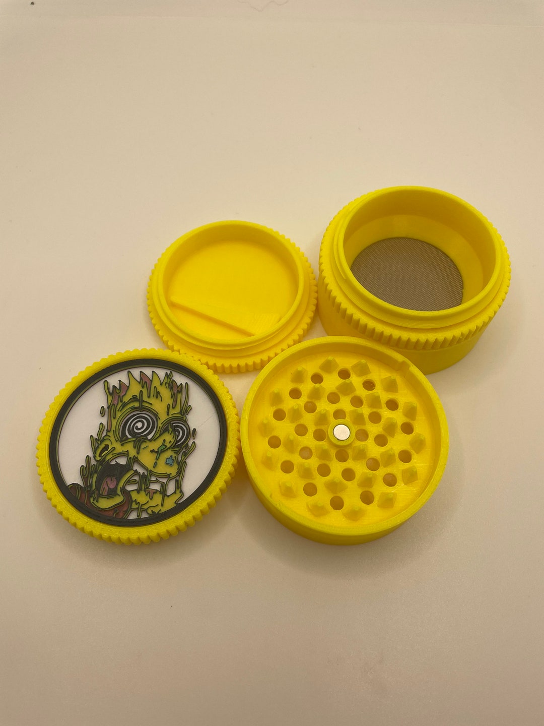 Trippy Bart Simpson Herb Grinder Simpsons - Etsy