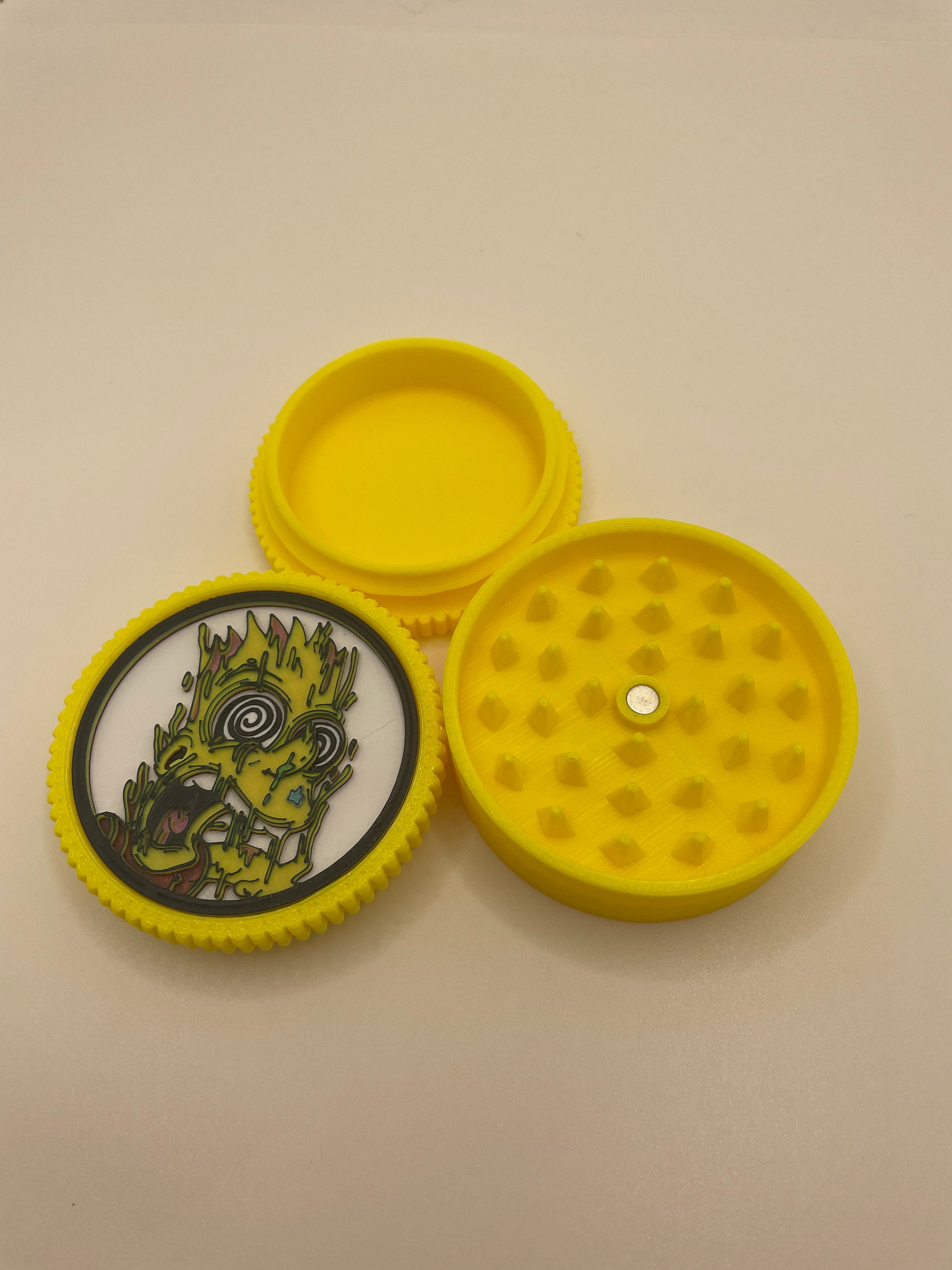 Trippy Bart Simpson Herb Grinder Simpsons - Etsy