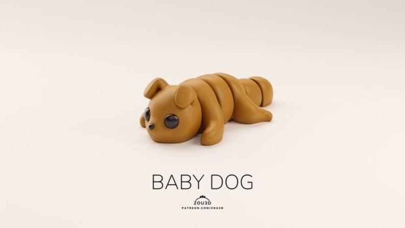 Puppy / Dog Articulating Fidget Toy - 3D Printed - Etsy