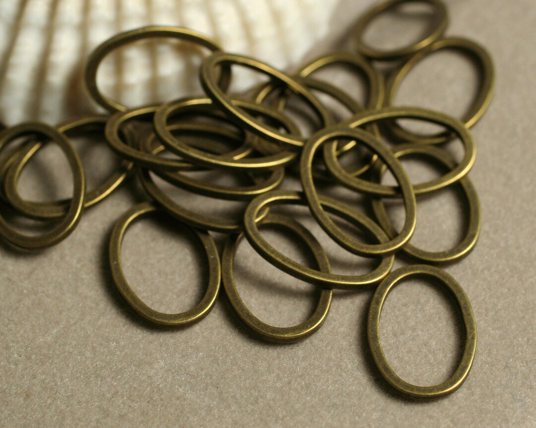 Oval Link Size 15x9mm Thickness 1mm, Select Your Color and Quantity D30 ...