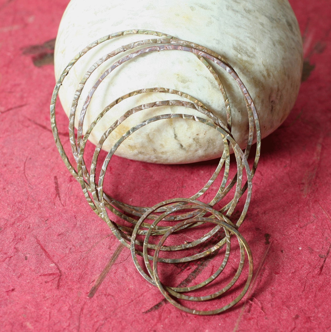 Hand Textured Antique Brass Circular Link O Ring Connector Size 24mm ...