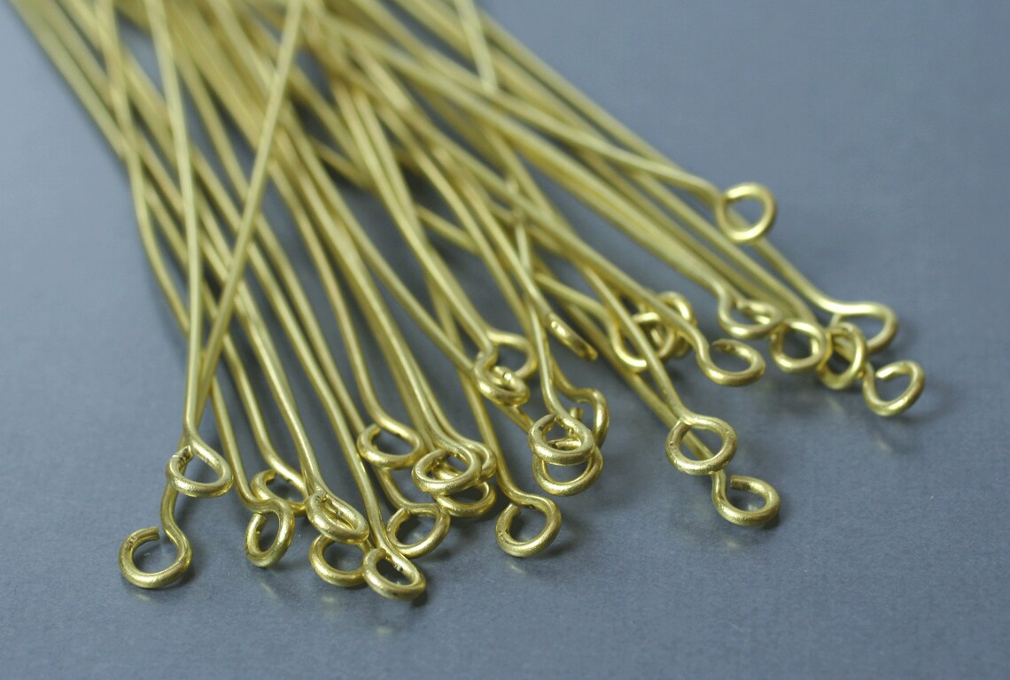 Handmade Extra Long Eye Pins, 18g Jewelry Findings - Etsy