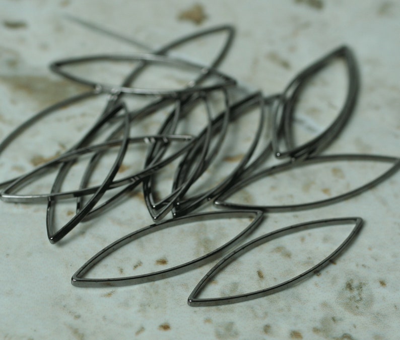 Marquise Link Connector Drop Dangle Charm Size 28x9mm Select - Etsy